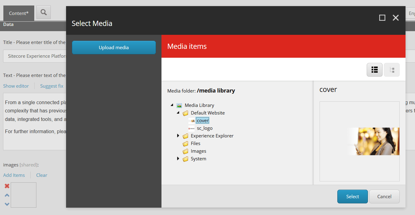 Sitecore multi images field